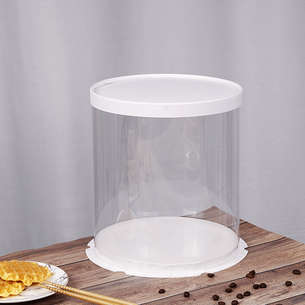 12" Inch Round Transparent Boxes