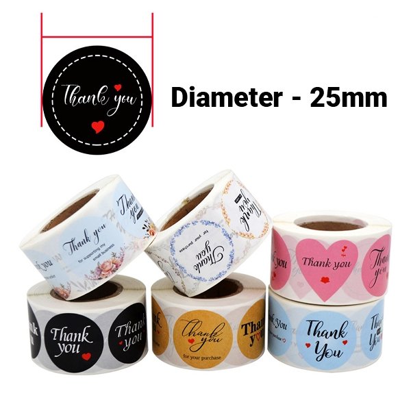 25mm Round Label Stickers