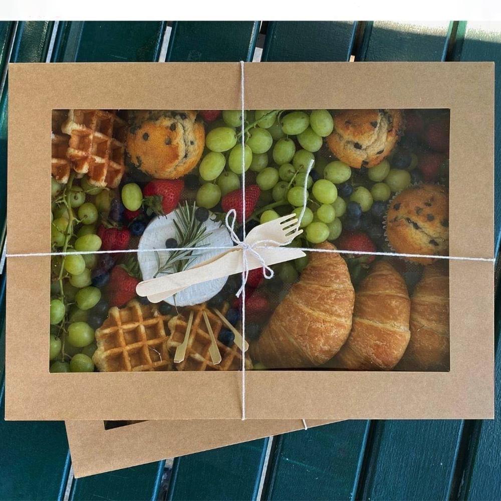 Kraft Corrugated Catering Trays & Lids - TEM IMPORTS™