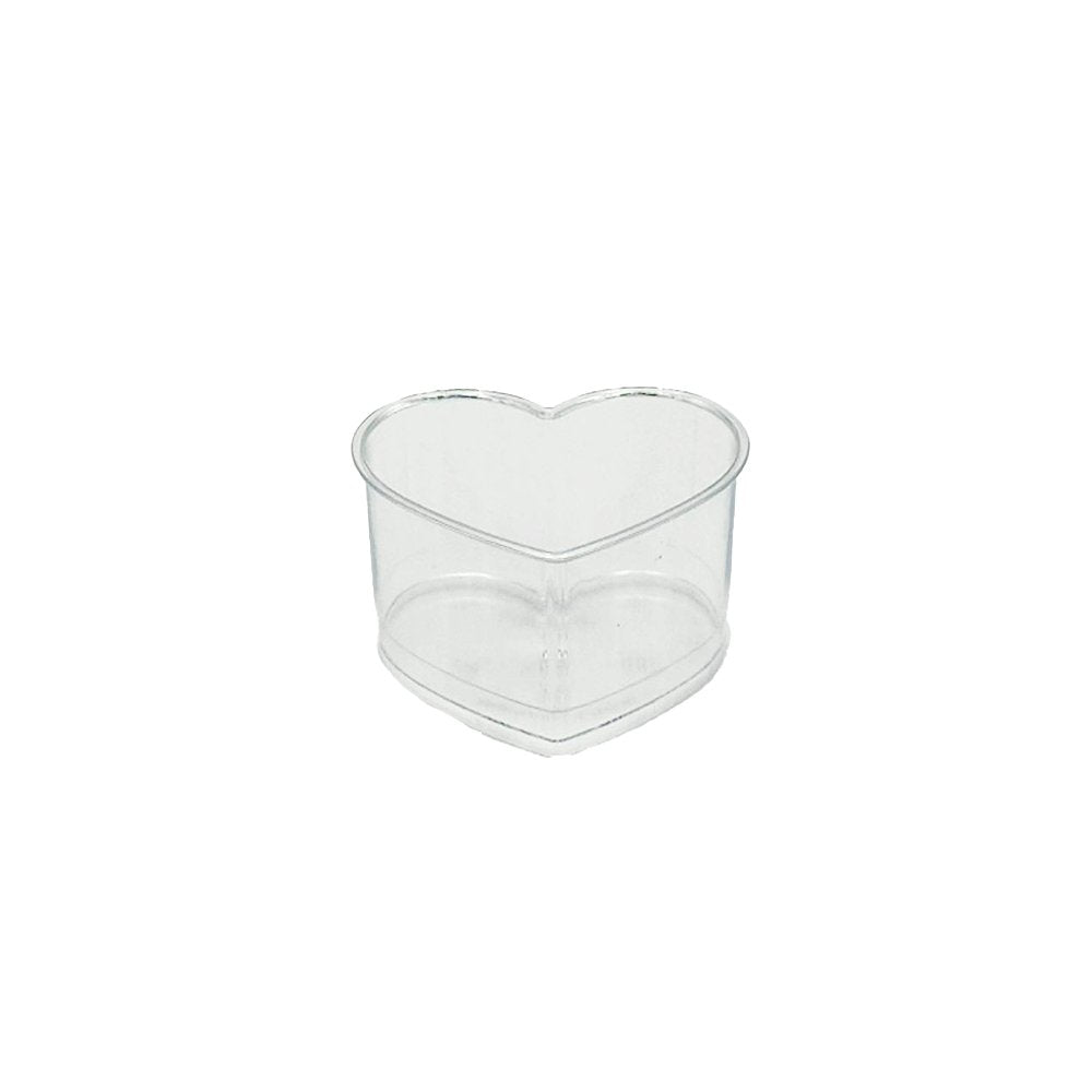 140mL Clear Heart Shape Container Base