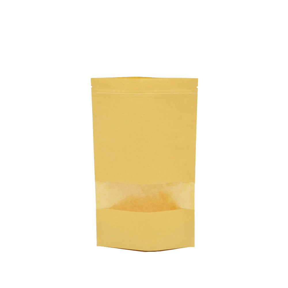 18x30 Reusable Kraft Ziplock Bag With Window
