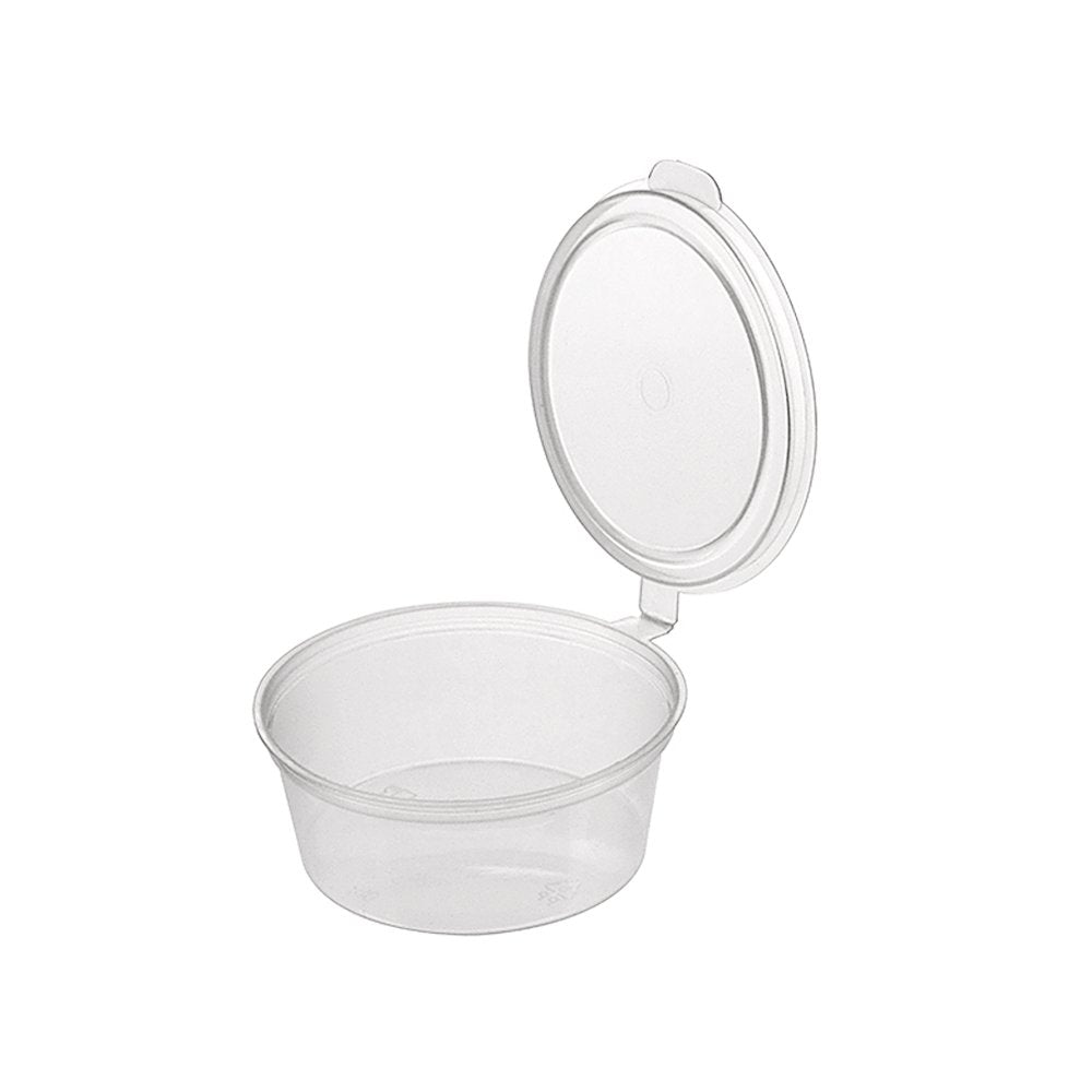 1oz/35mL PP Sauce Container Hinged Lid