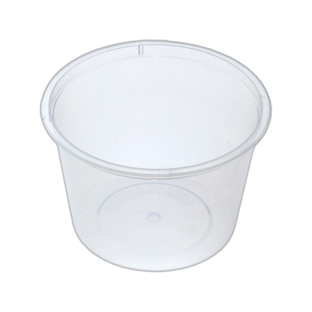 3.3oz/100mL Round Plastic Container Natural - TEM IMPORTS™