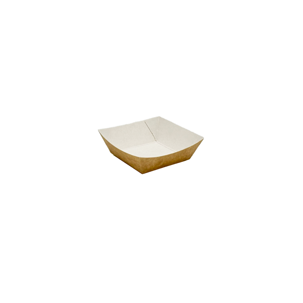 Cardboard Kraft Mini Takeaway Food Tray - 900/CTN