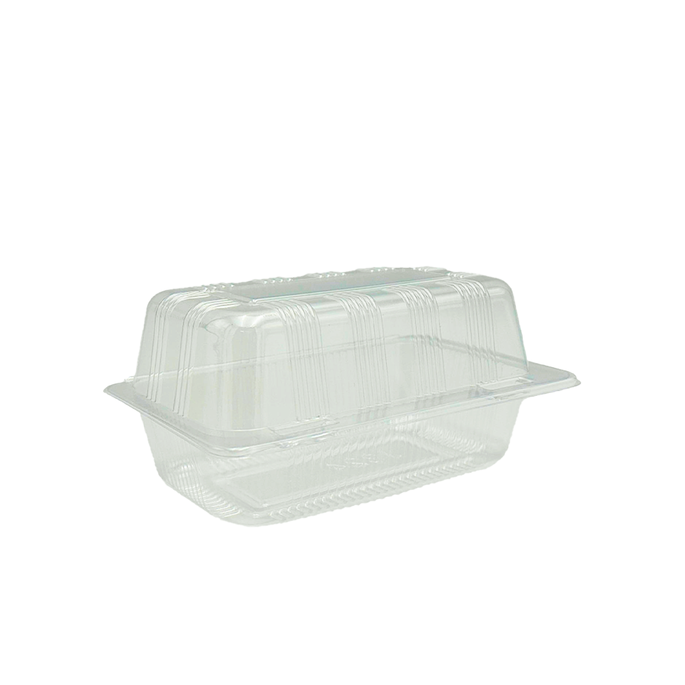 Rectangular Plastic Cake Hinged Container