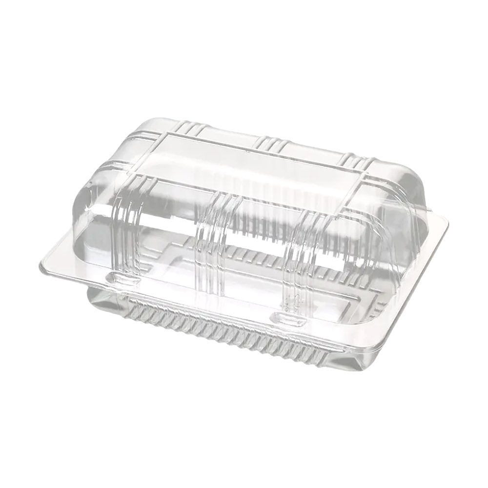 Rectangular Plastic Cake Hinged Container