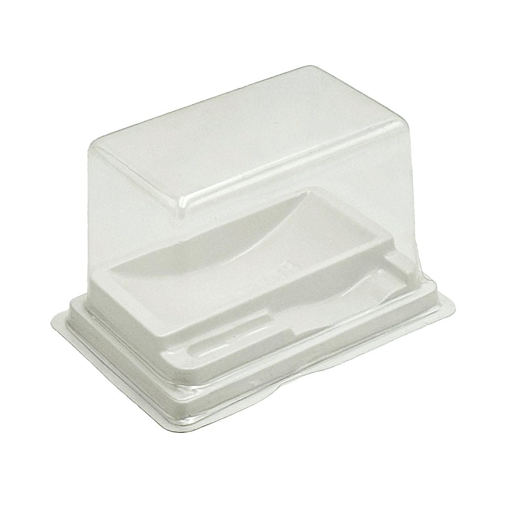 Slice Cake Container With Clear PET Rectangular Lid