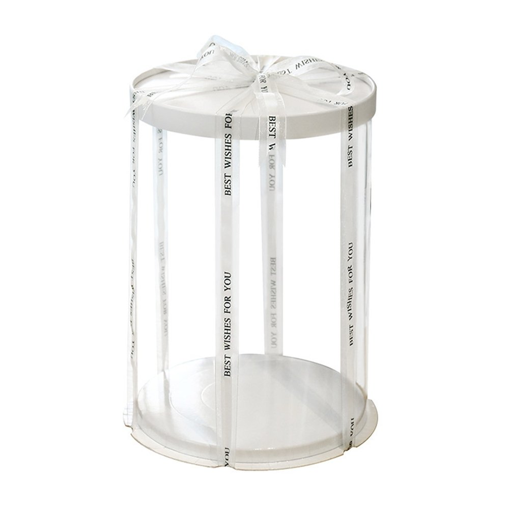 22x30 Round Transparent Box - Gift Box & Cake Box Packaging – TEM IMPORTS™