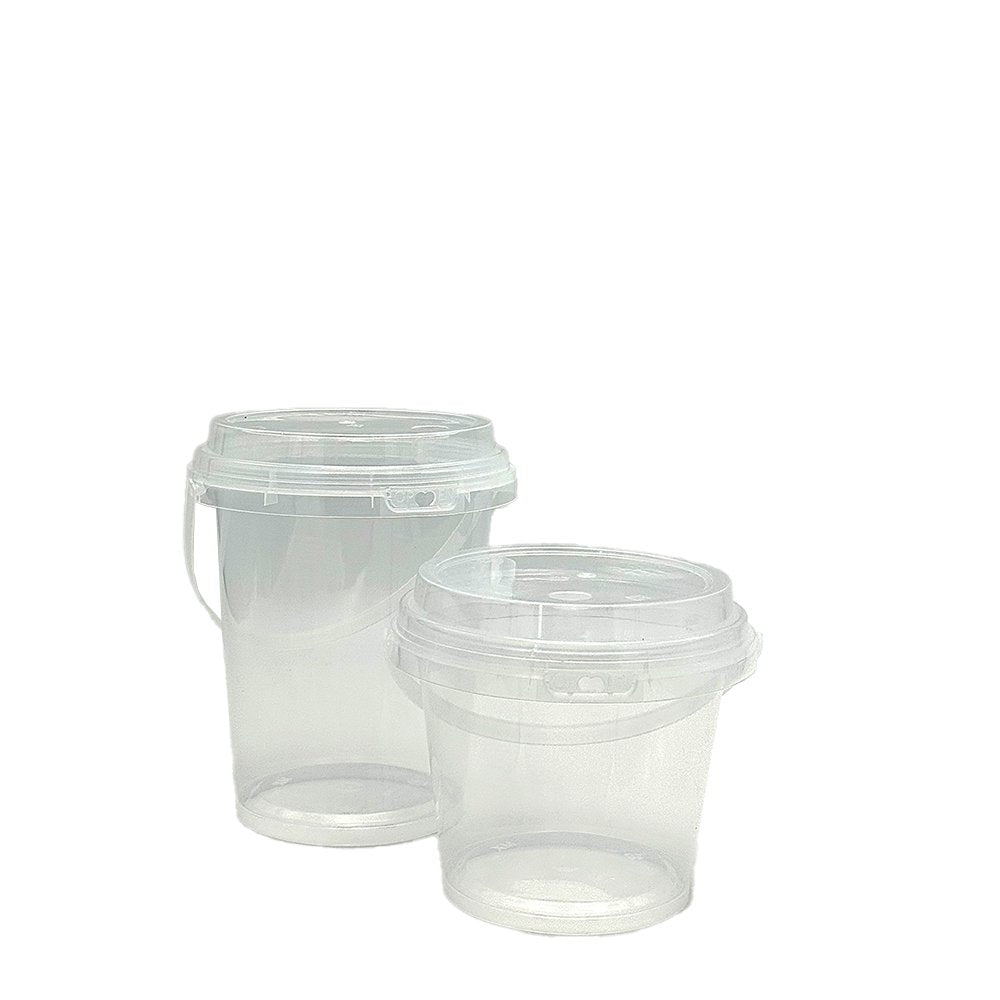 24oz/700mL Clear Round Tamper Proof Bucket Fruit Tea - TEM IMPORTS™