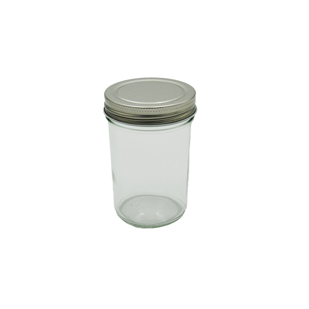 Wide Mouth Glass Jar With Metal Lid - TEM IMPORTS™