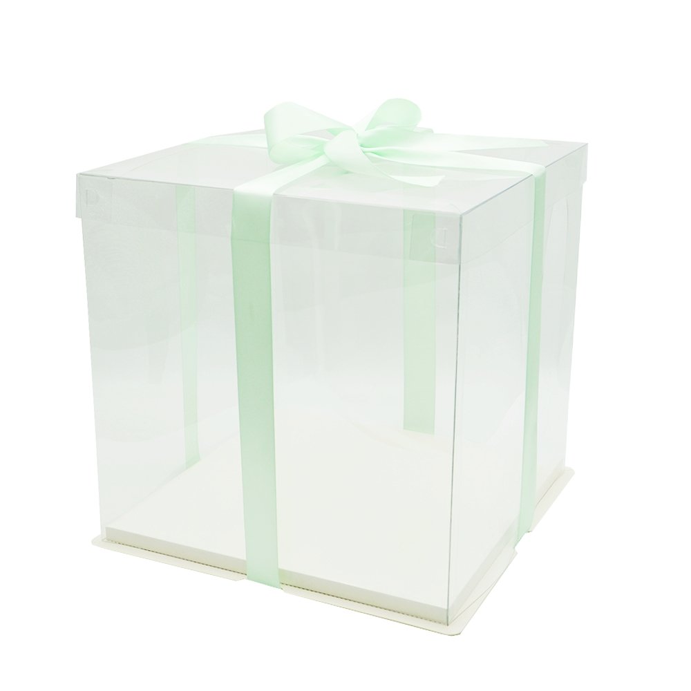 35x35x36 Transparent Square Box With Clear Lid - TEM IMPORTS™