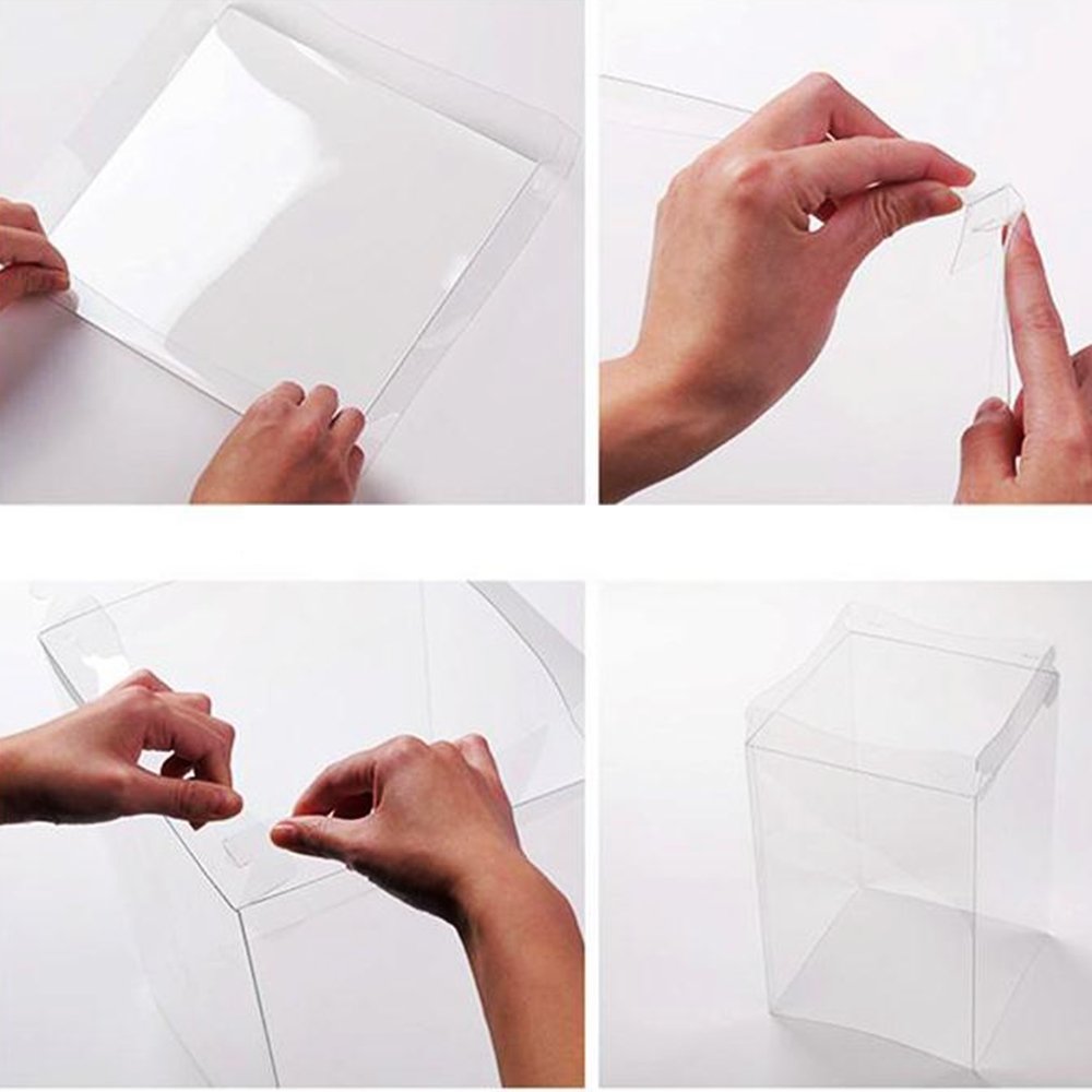 38x38x40 Transparent Square Box With Clear Lid - TEM IMPORTS™