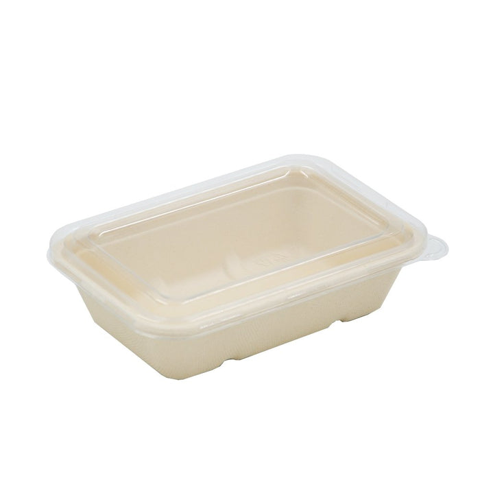 500mL Natural Sugarcane Rectangular Container - TEM IMPORTS™