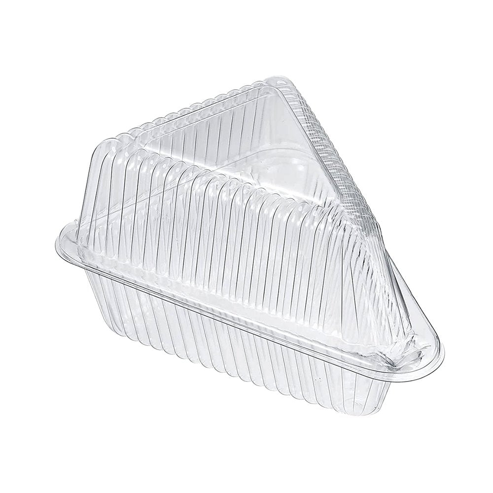 Triangle Shape Cake Slice Hinged Lid Container