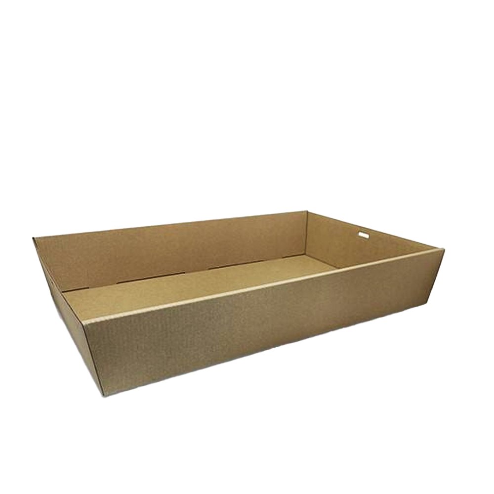 Kraft Corrugated Rectangle Catering Tray Medium Plus