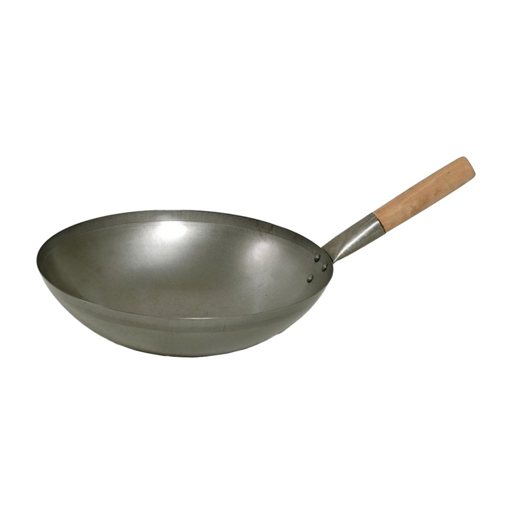 Kh Classik Chef Iron Round Base Wok Wood Handle - TEM IMPORTS™