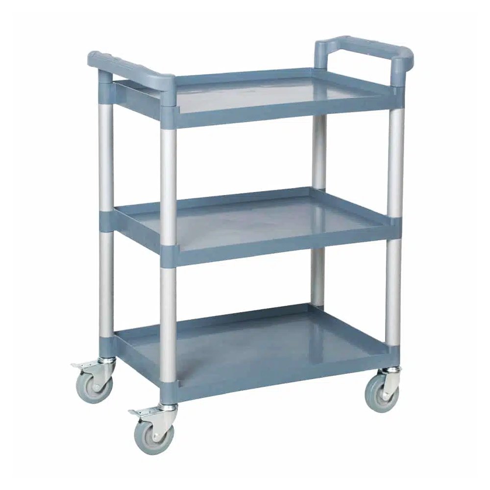 Small 3 Tier Utility Trolley - Grey