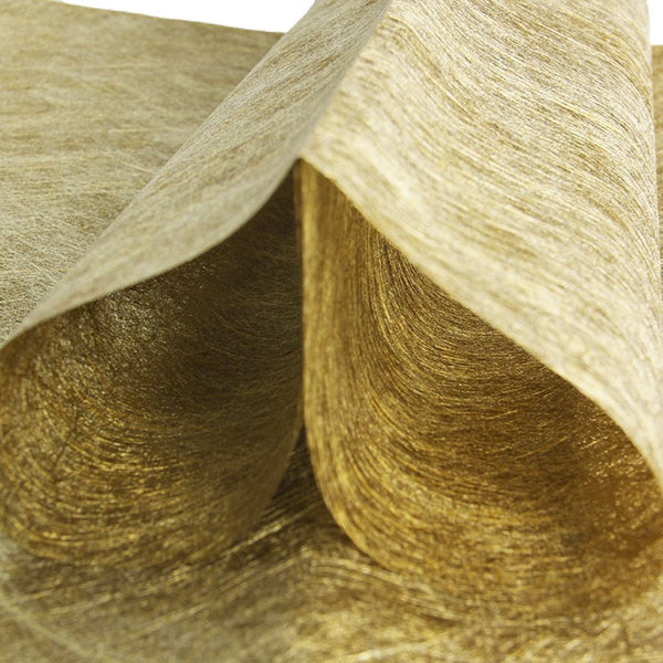 Gold Specialty Silk Wrapping Paper Sheets - Pack of 10