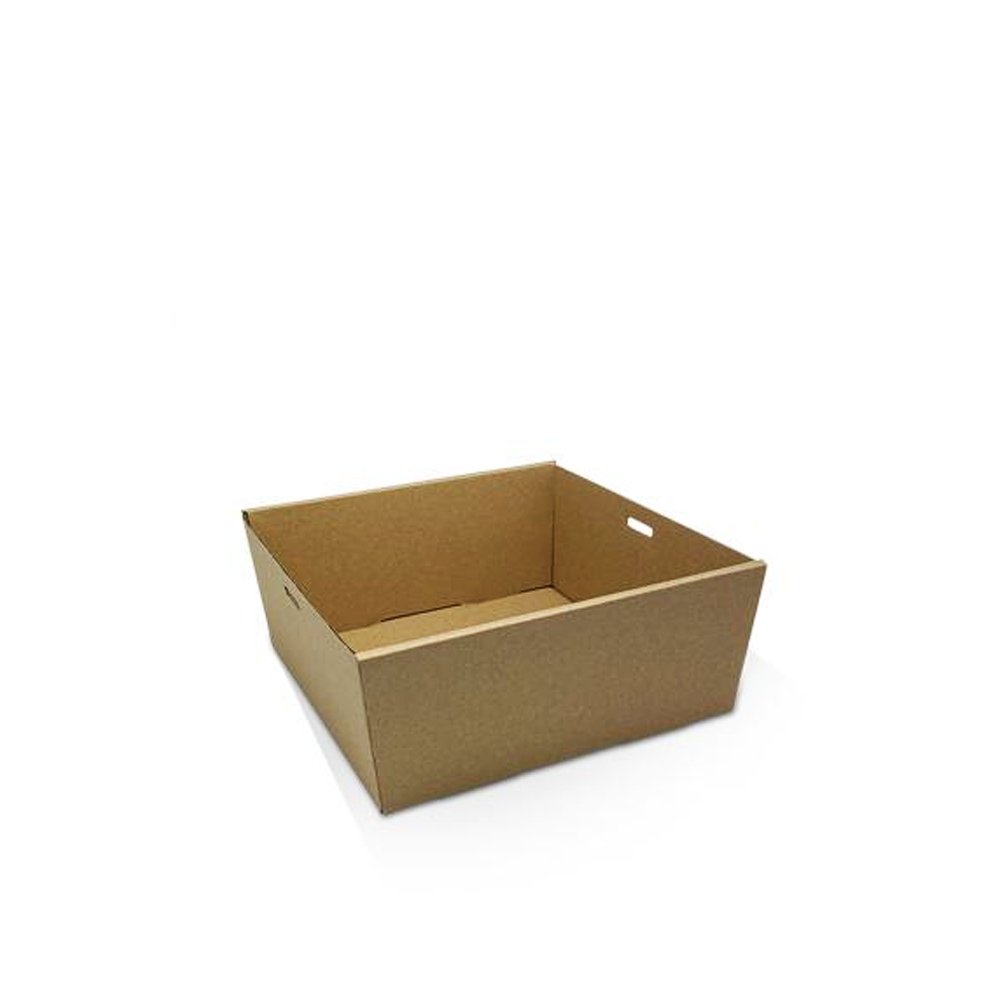 Kraft Corrugated Square Catering Tray - Small