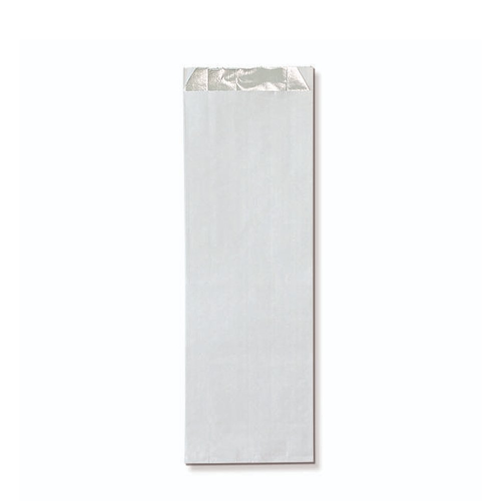 White Foil Lined Kebab Paper Bag Unprinted - 250/PK